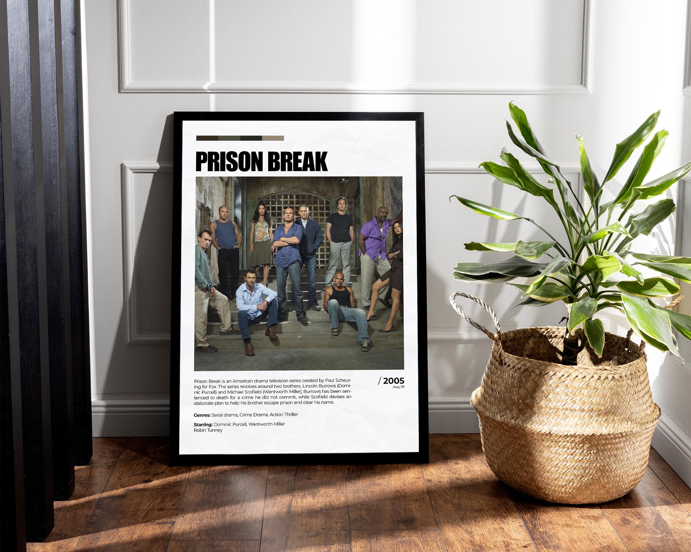 Printable Prison Break Poster, Prison Break Wall Decor,prison Break ...