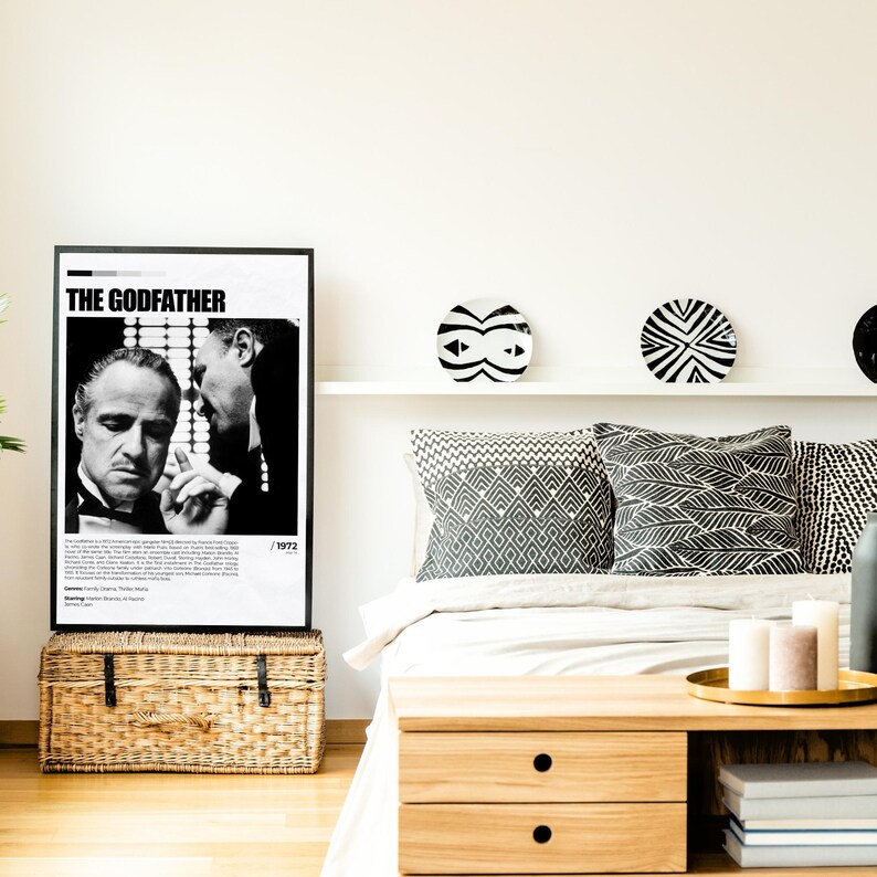 Printable the Godfather Poster, the Godfather Wall Decor, the Godfather ...