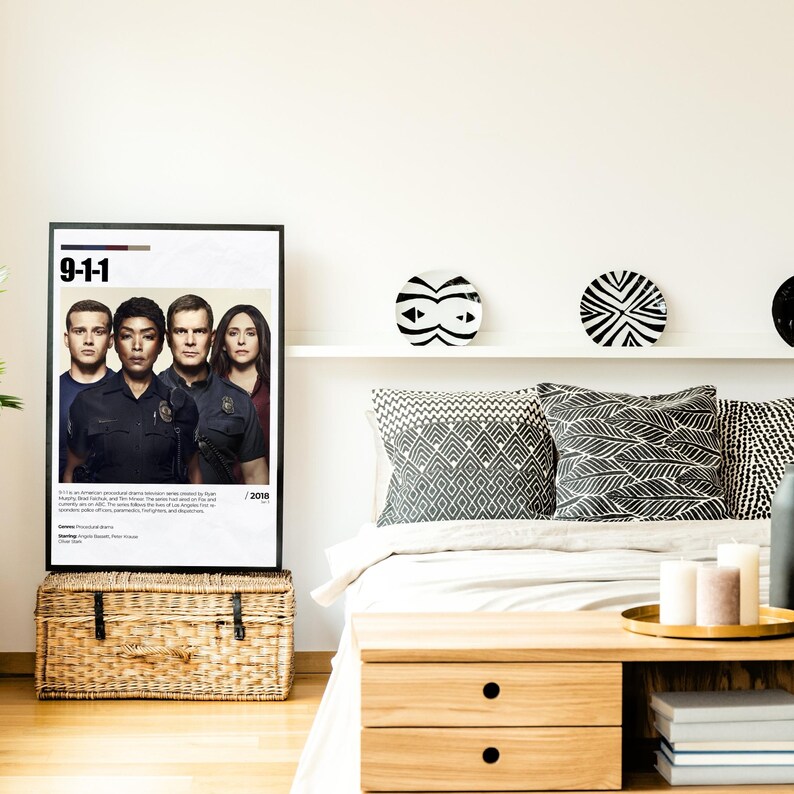 Printable 9-1-1 Poster, 9-1-1 Wall Decor, 9-1-1 Poster Art, Tv Series ...