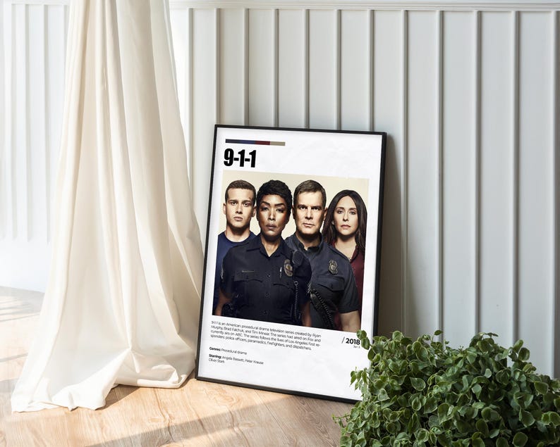 Printable 9-1-1 Poster, 9-1-1 Wall Decor, 9-1-1 Poster Art, Tv Series ...