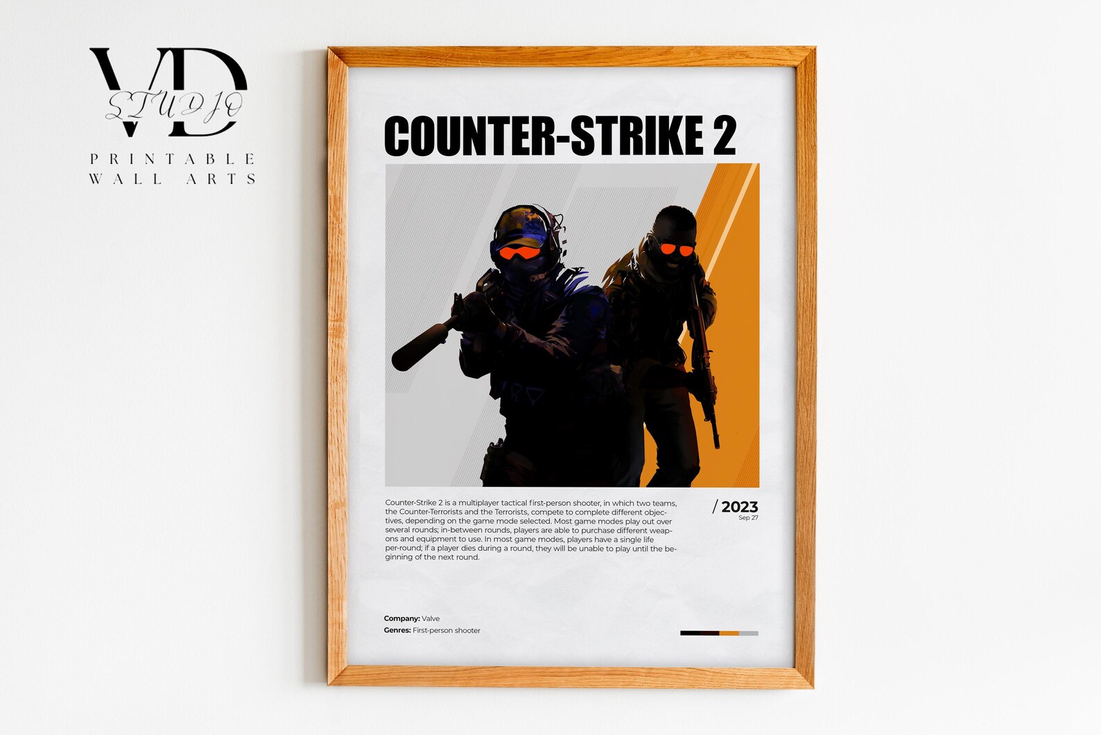 Printable Counter Strike 2 Poster, CS 2 Wall Decor, CS Poster, Gaming ...