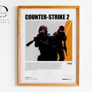 Printable Counter Strike 2 Poster, CS 2 Wall Decor, CS Poster, Gaming ...
