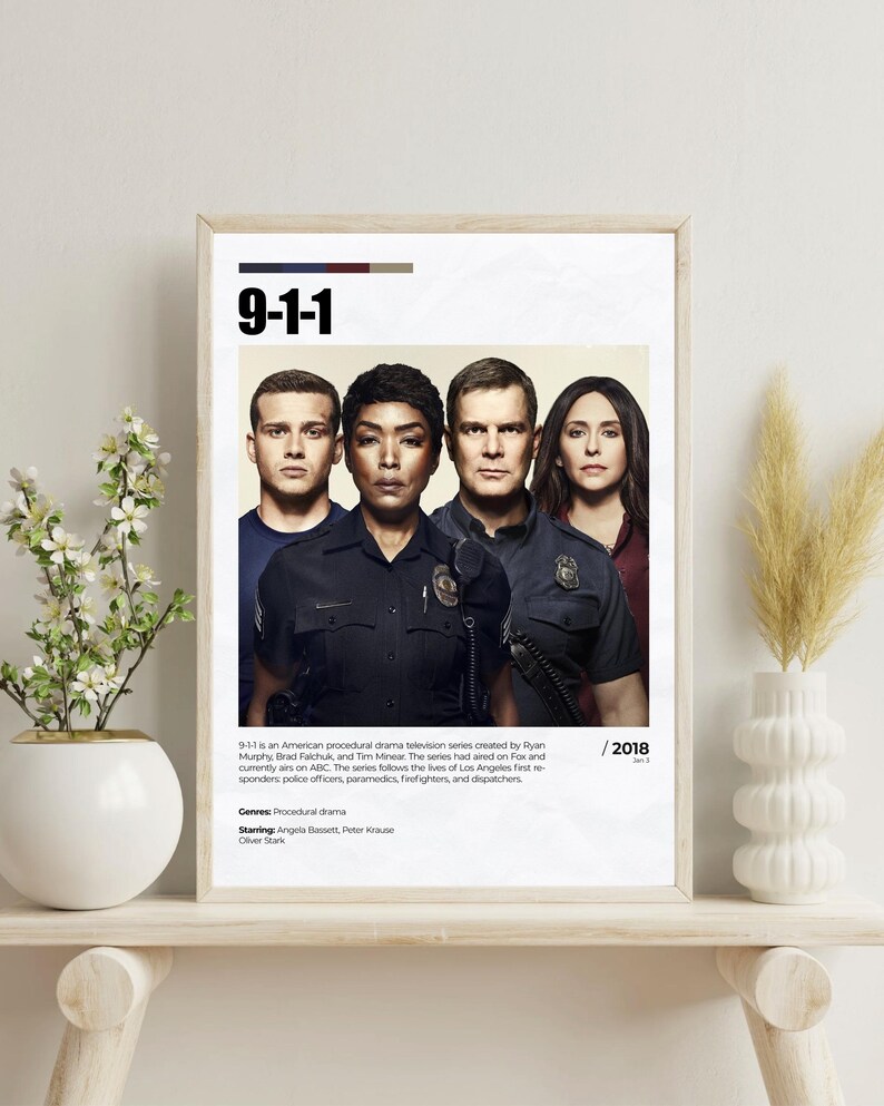 Printable 9-1-1 Poster, 9-1-1 Wall Decor, 9-1-1 Poster Art, Tv Series ...
