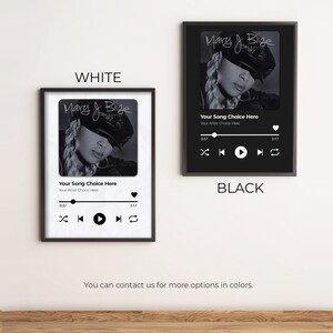 Personalized Song Poster Wall Art,custom Song Poster, Personalized ...