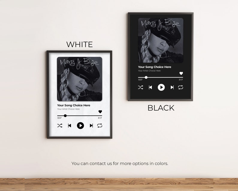 Personalized Song Poster Wall Art,custom Song Poster, Personalized ...