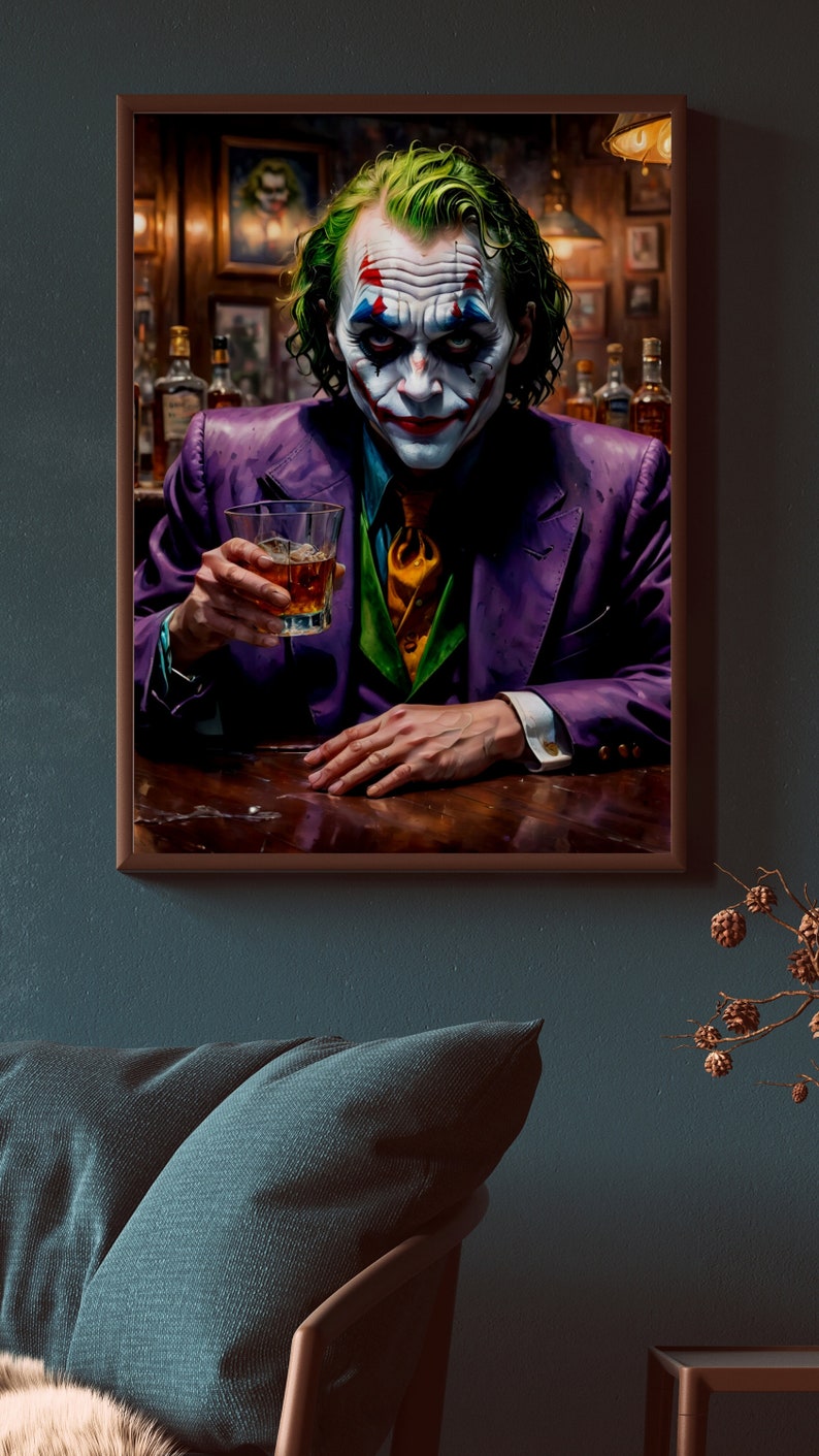 Printable Joker Wall Art,joker Poster,printable Joker Superhero, Comic ...