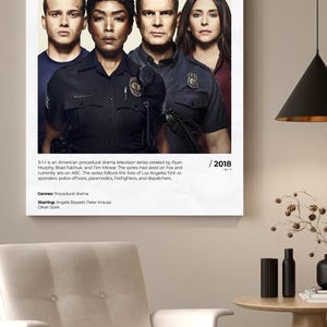 Printable 9-1-1 Poster, 9-1-1 Wall Decor, 9-1-1 Poster Art, Tv Series ...