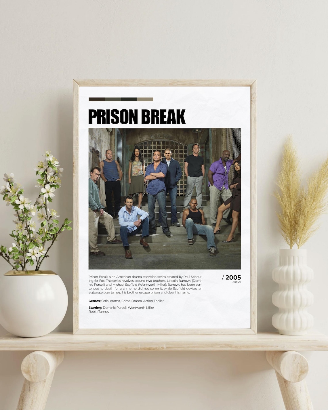 Printable Prison Break Poster, Prison Break Wall Decor,prison Break ...
