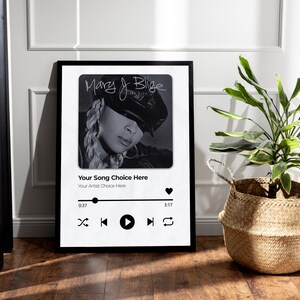 Personalized Song Poster Wall Art,custom Song Poster, Personalized ...