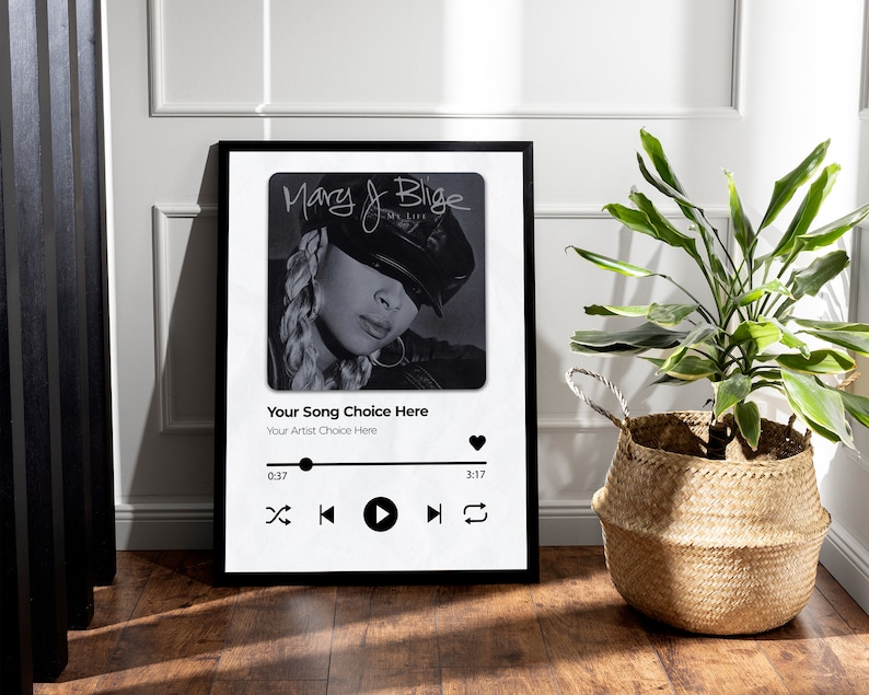 Personalized Song Poster Wall Art,custom Song Poster, Personalized ...