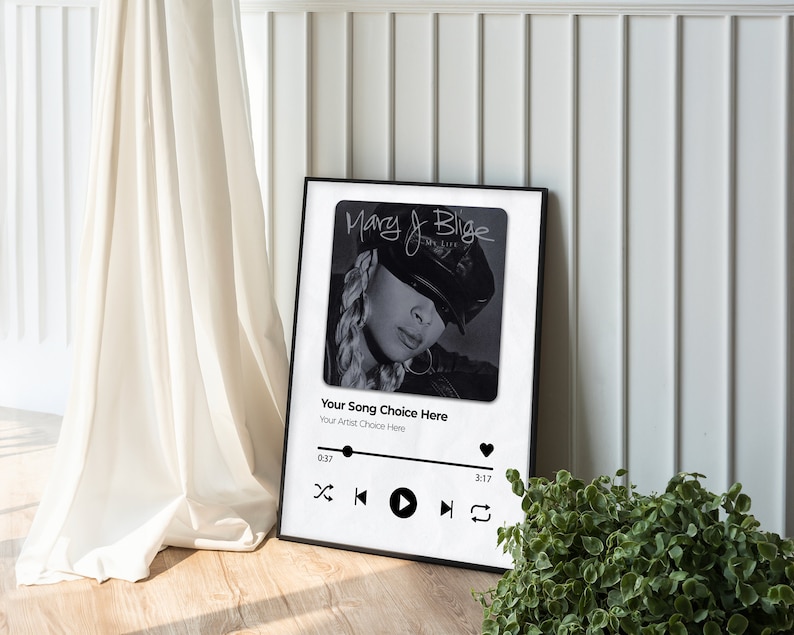 Personalized Song Poster Wall Art,custom Song Poster, Personalized ...