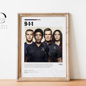 Printable 9-1-1 Poster, 9-1-1 Wall Decor, 9-1-1 Poster Art, Tv Series ...