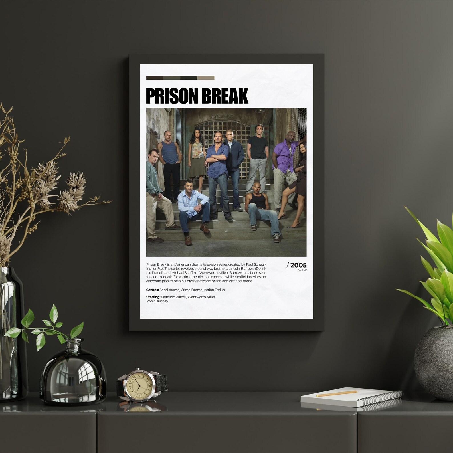Printable Prison Break Poster, Prison Break Wall Decor,prison Break ...