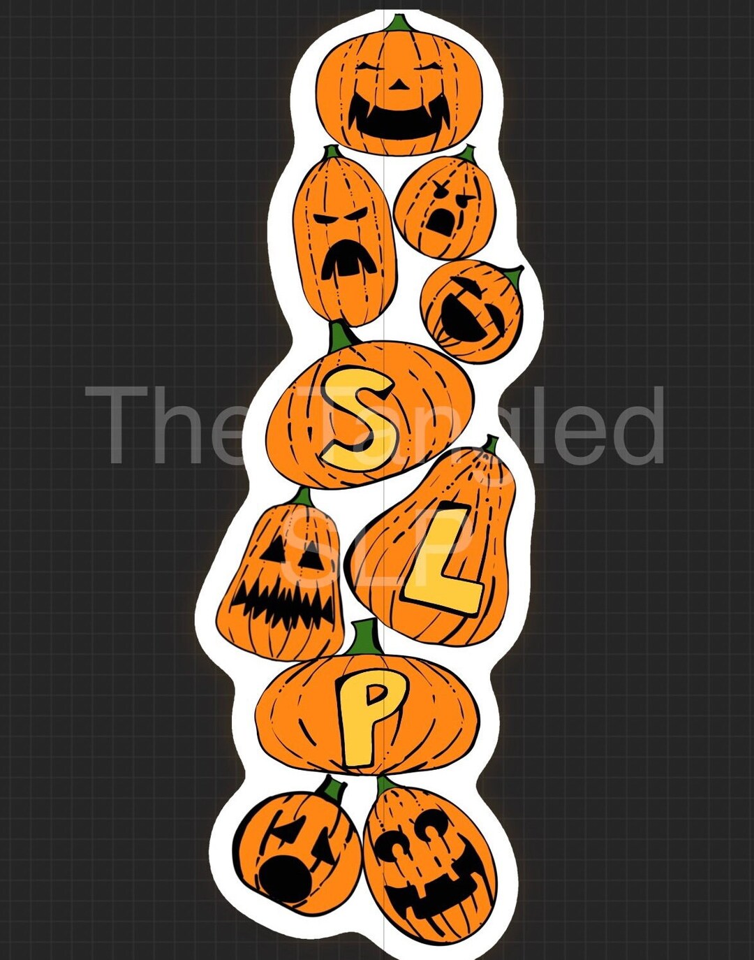 Halloween Jack-o-lantern SLP Speech Language Pathologist - Etsy