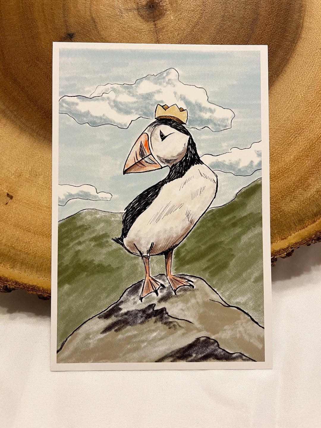The King Puffin Print 5x7 - Etsy