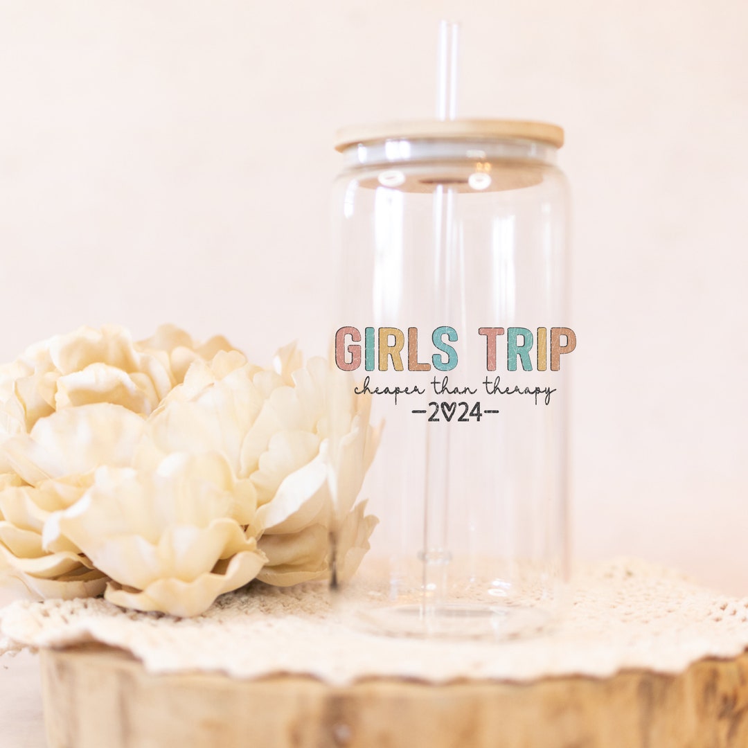 Girls Trip Glass Tumbler Bachelorette Party Gifts Pool Party Cocktails ...