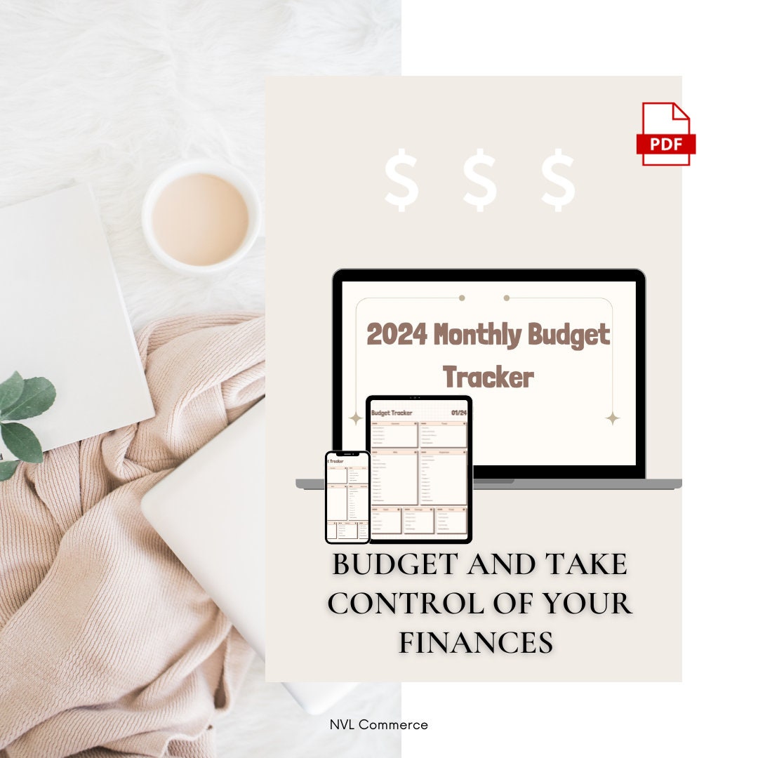 2024 Monthly Budget Tracker (digital Budget Planner) | Custom 2024 ...