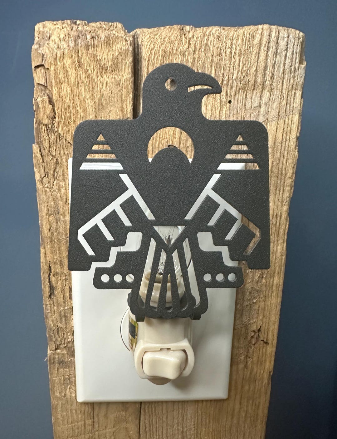 Laser Cut Metal Night Light in a Thunderbird Design-includes Bulb-lcn ...