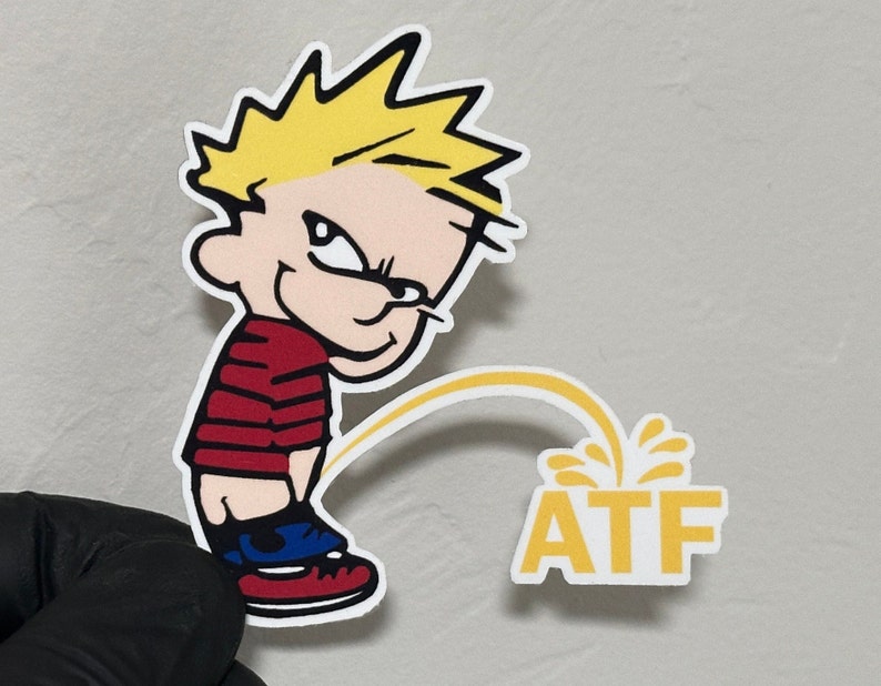 Calvin & ATF Sticker - Etsy