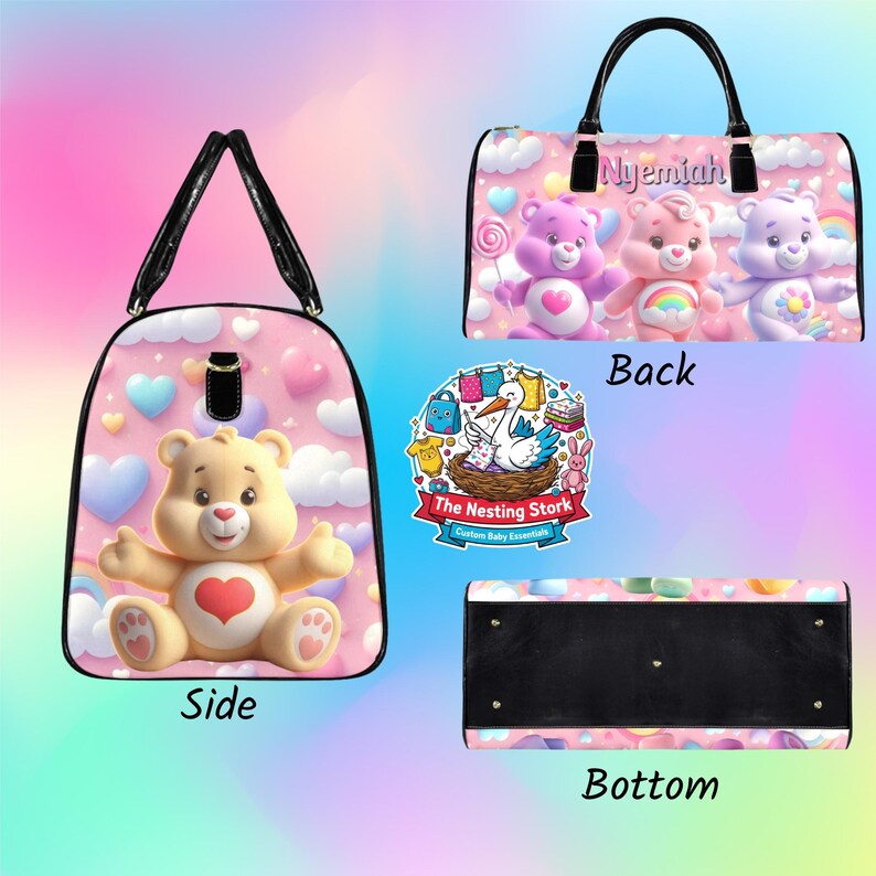 Custom Care Bears Character Duffel Bag, Travel Bag - Etsy