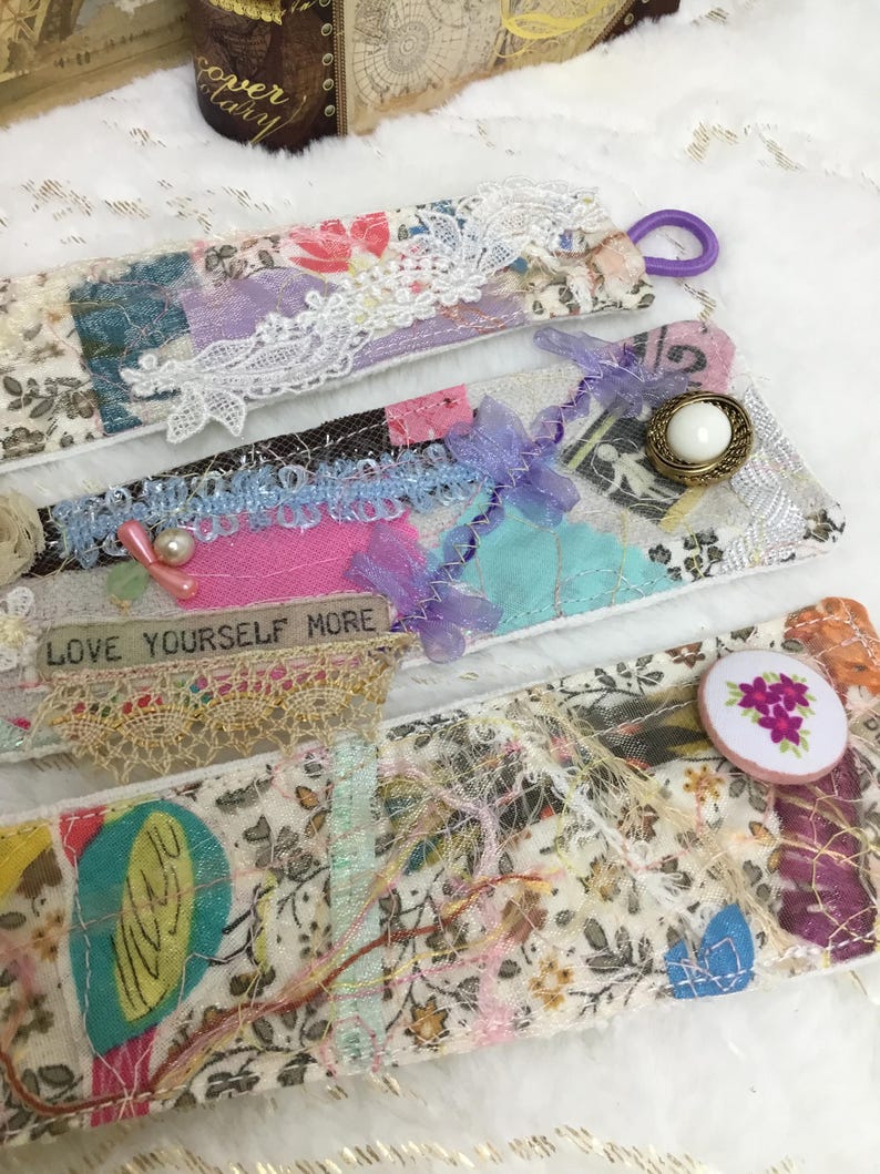 Shabby Chic Cuffs, Bracelets, Chic, Embroidery, Buttoned Cuff, Lace ...