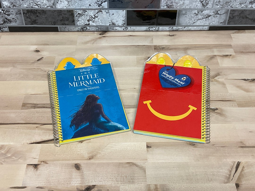 Happy Meal Little Mermaid Notebook, Spiral Notebook, Lined Paper ...