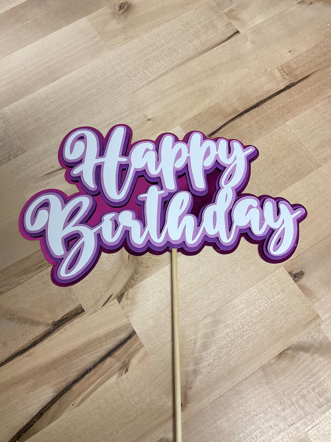 3D Cake Topper, Cake Topper, Happy Birthday Topper, Blue Cake Topper ...