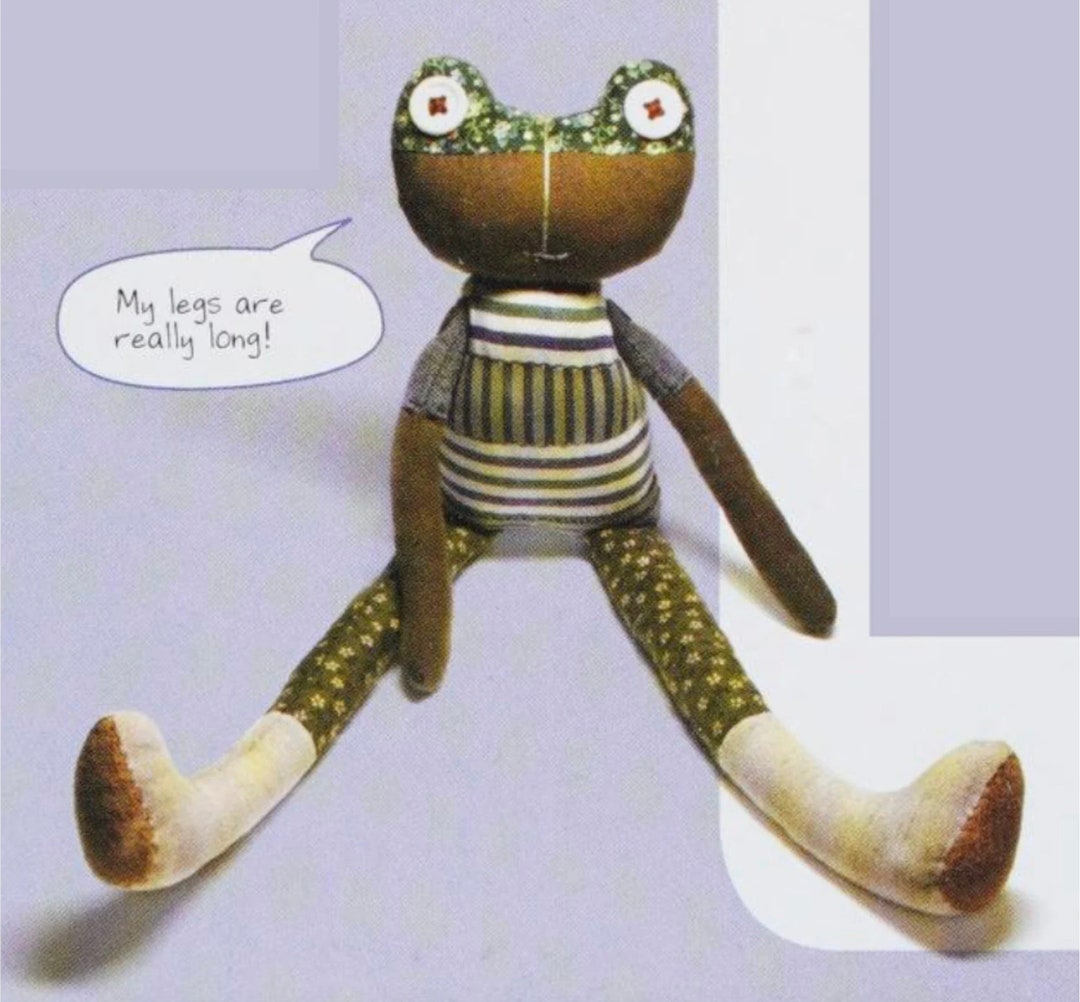 Frog Plush Toy Sewing PDF Pattern DIY Stuffed Animal Tutorial - Etsy