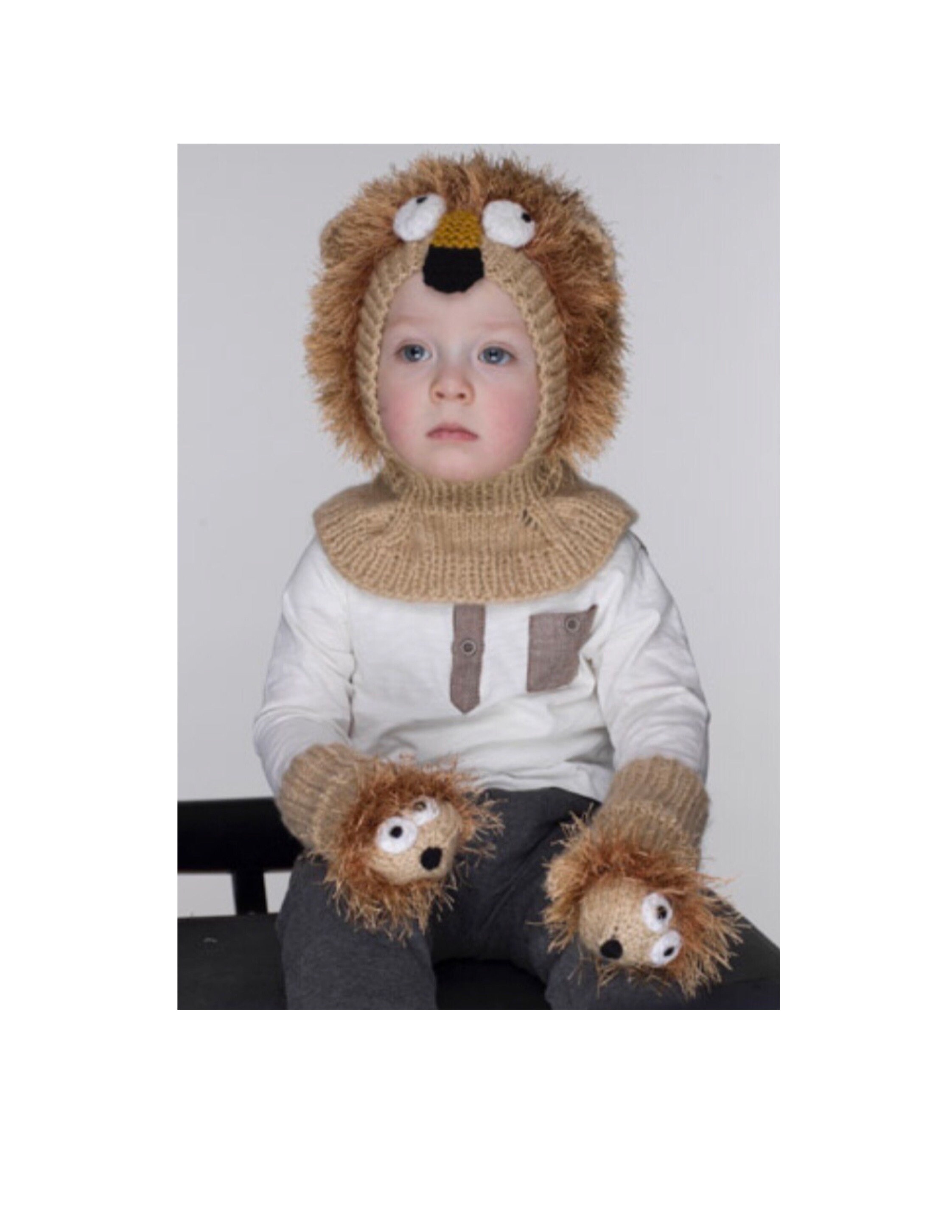 Lion Hat Knitting Pattern, Toddler Balaclava (PDF Pattern) - Etsy