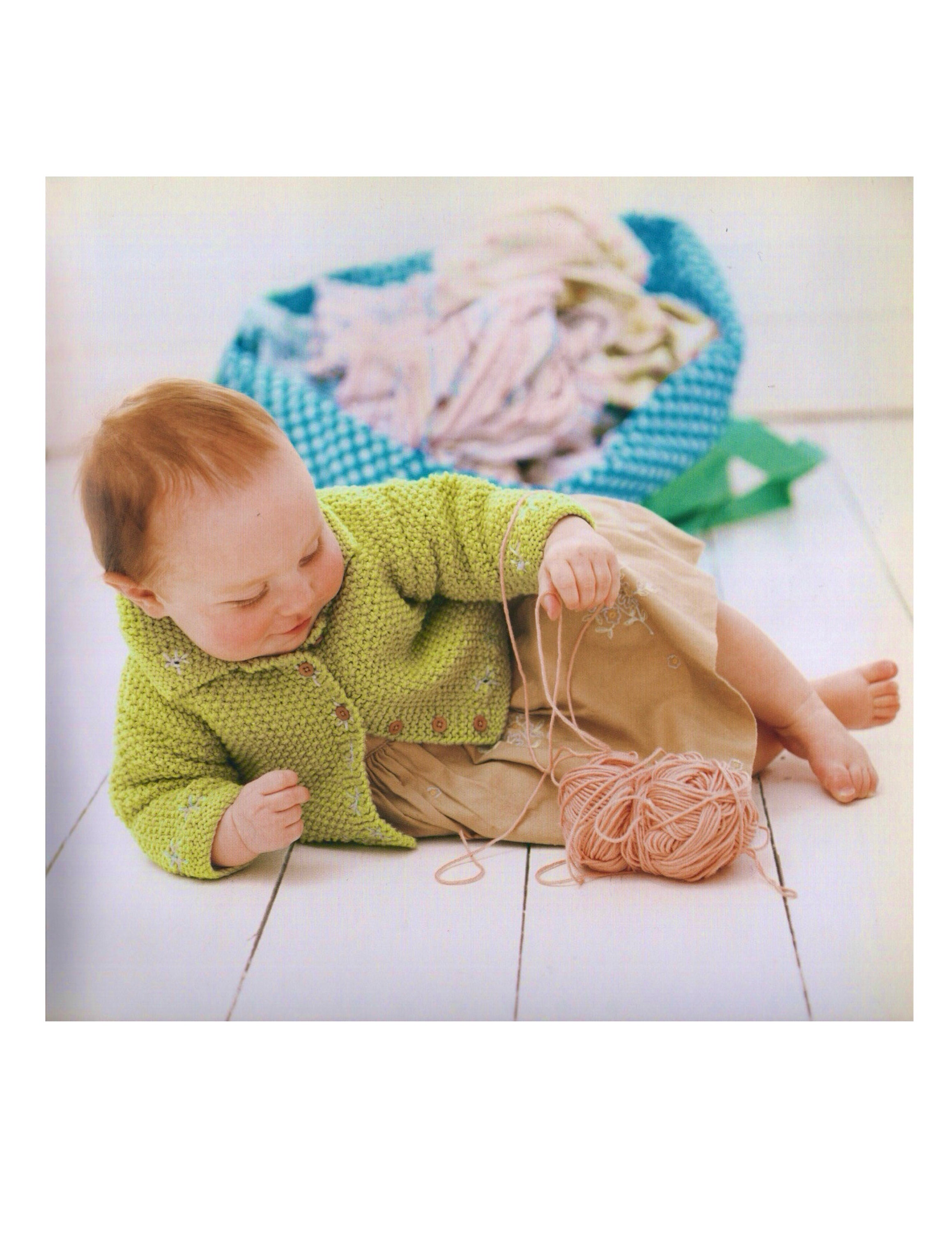 Moss Stitch Cardigan Knitting Pattern, Toddler Cardigan, Baby Jacket ...