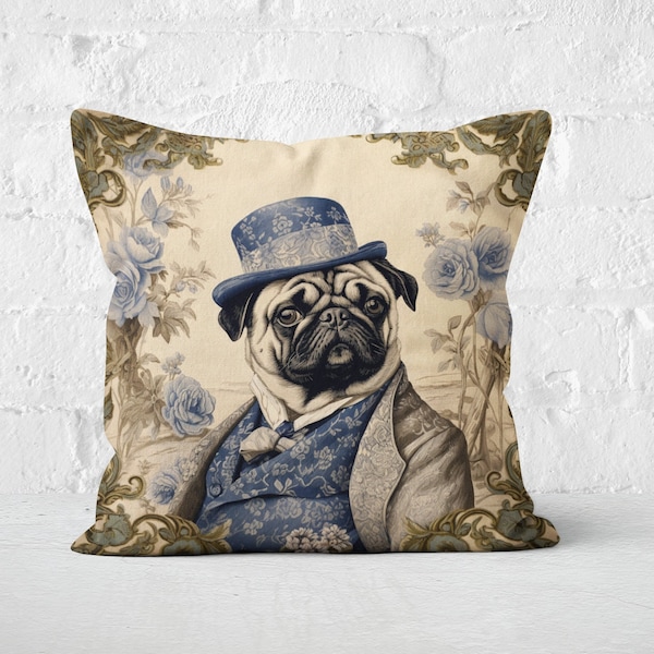Pug Pillow - Etsy