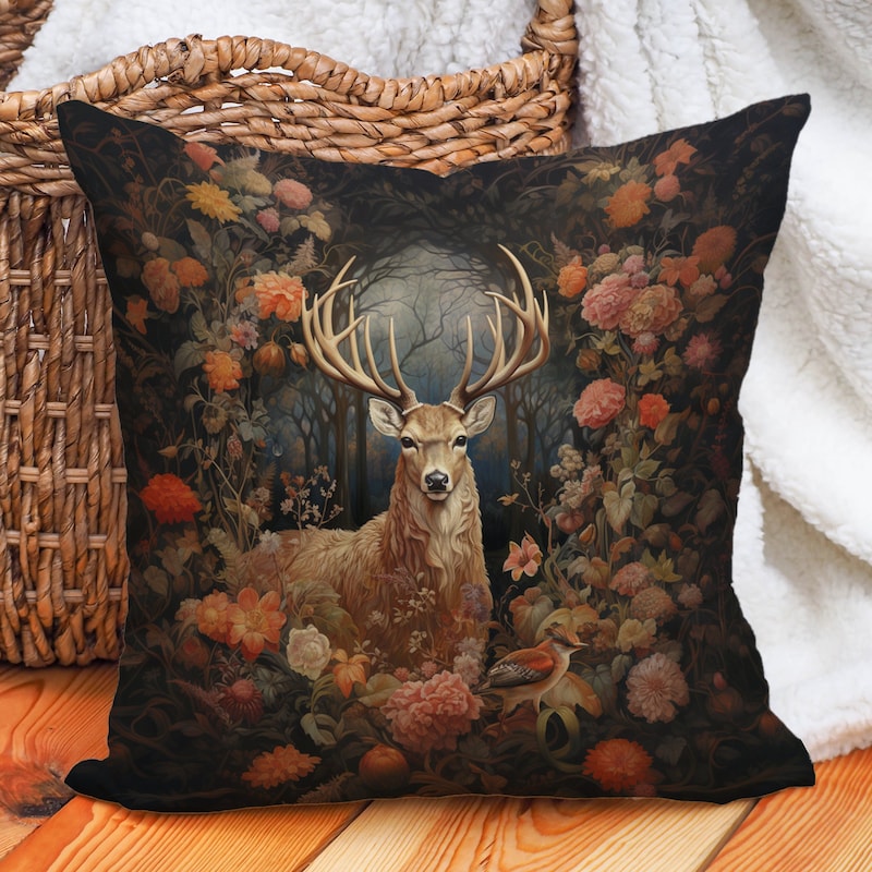 Deer Pillow Cover - Etsy
