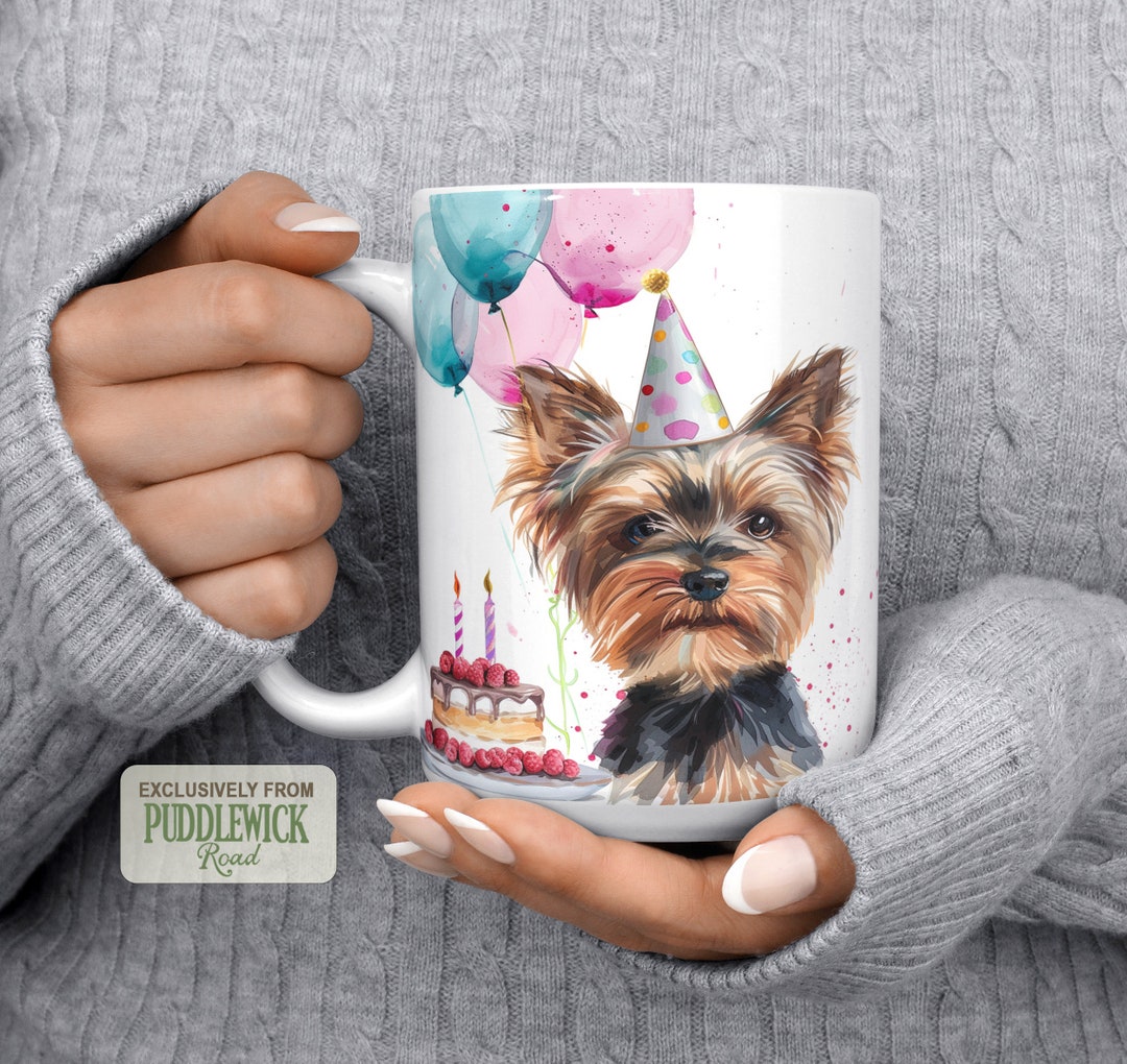 Yorkshire Terrier Birthday Mug, Dog Mug, Coffee Cup, Yorkie Mom Gift ...