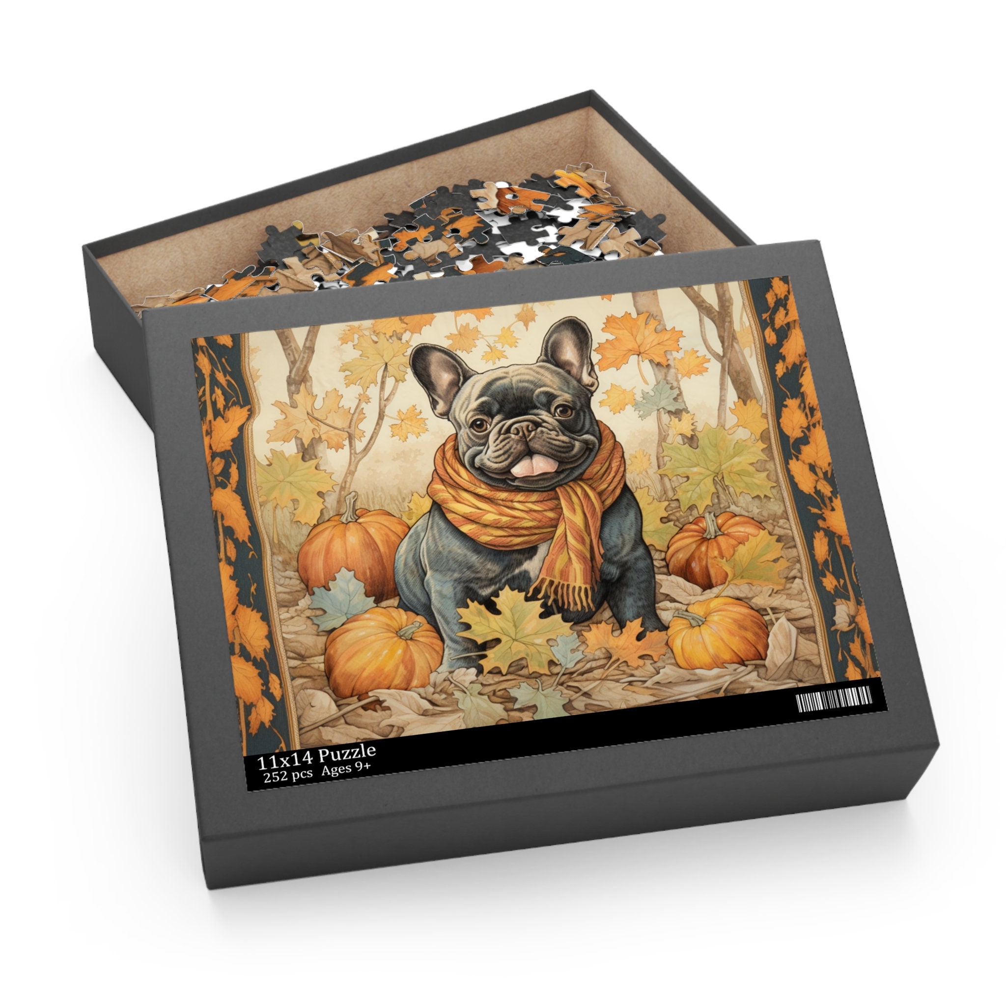 Joyful French Bulldog Jigsaw Puzzle Thanksgiving Gift - Etsy