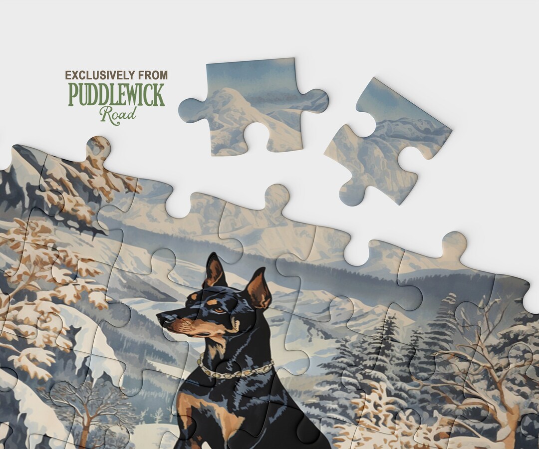 Majestic Doberman Jigsaw Puzzle | Dobbie Lover Gift | Christmas Gift ...