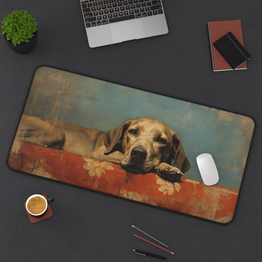 Restful Labrador Retriever Desk Mat, Lab Mom Gift, Chic Keyboard Mat ...