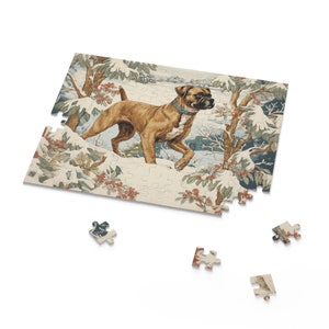 Joyful Boxer Jigsaw Puzzle Winter Christmas Gift Boxer Lover Gift ...