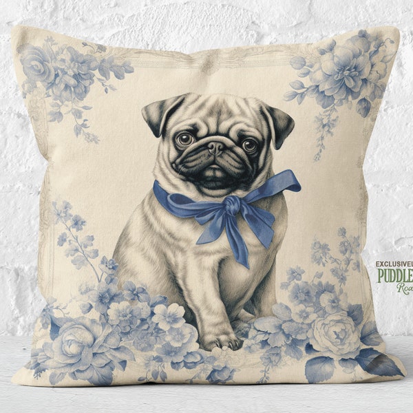 Pug Pillow - Etsy
