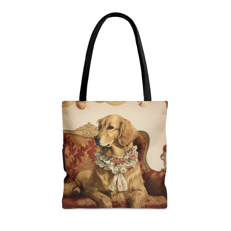 Regal Golden Retriever Tote Bag Goldie Lover Gift Loyal - Etsy