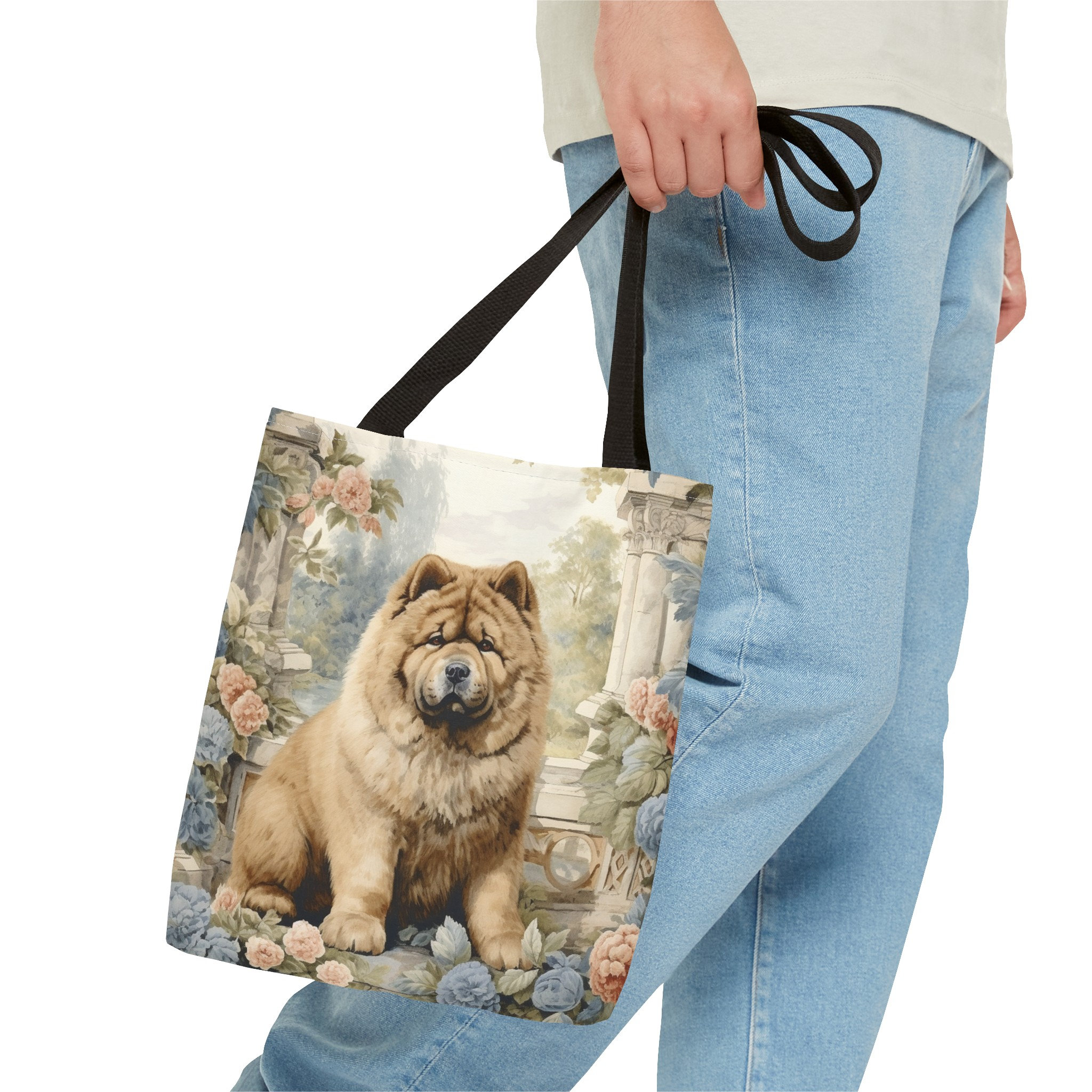 Chow Chow Garden Tote Bag, Stylish Eco-friendly Canvas Market Bag for ...