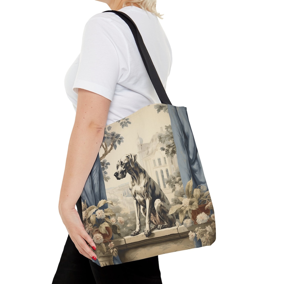 Majestic Great Dane Tote Bag, Regal Canine Amidst Vintage Manor ...
