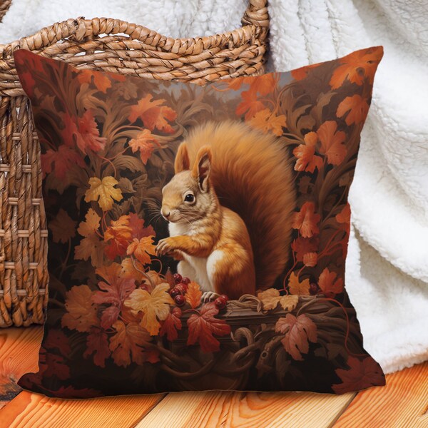 Squirrel Pillow - Etsy