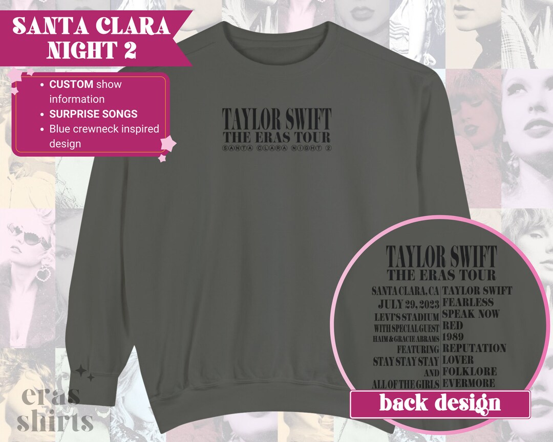 Santa Clara Night 2 Taylor Swift Eras Tour California - Etsy