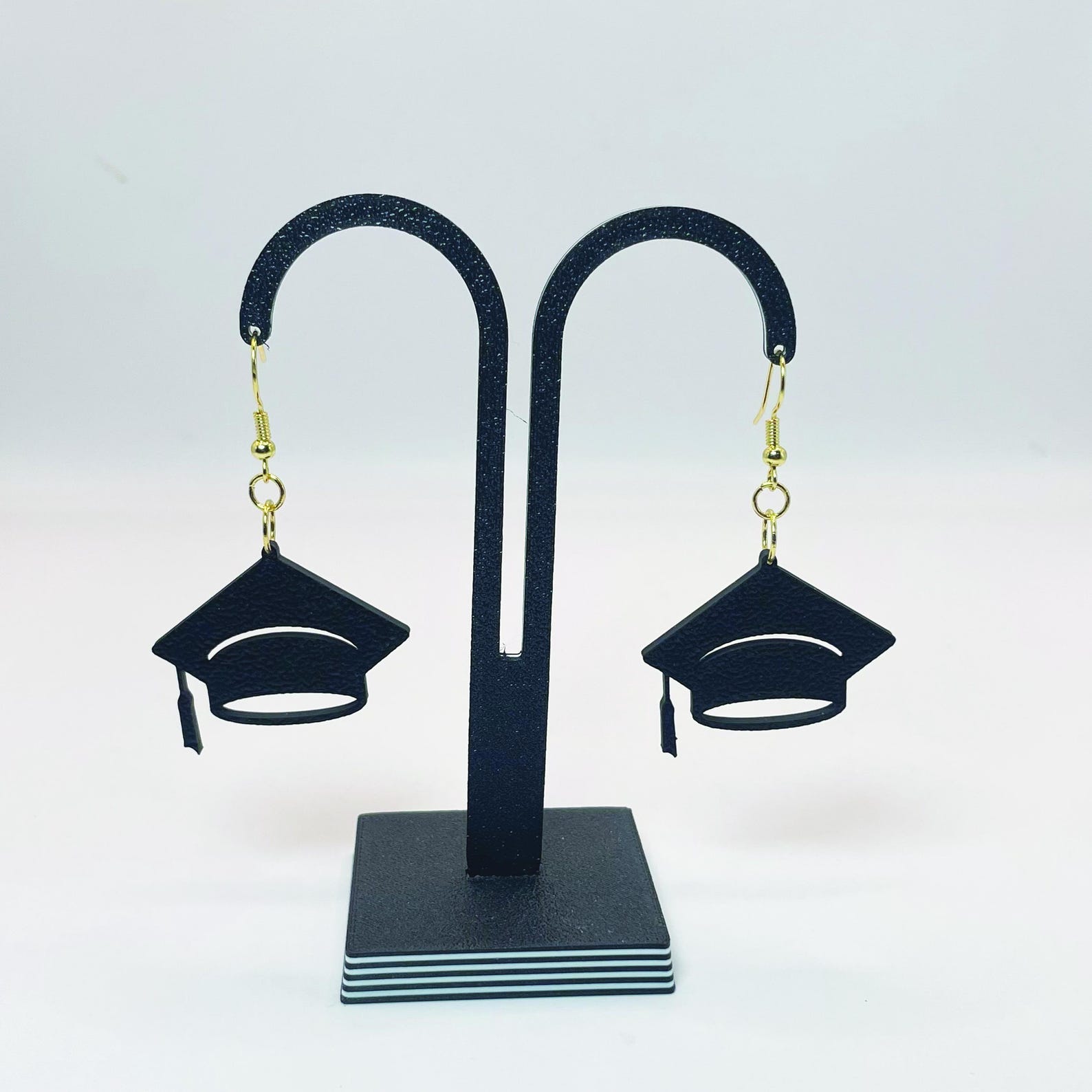 Graduation Earrings, 3D Printed Earrings With 18K Gold Plated Hook ...