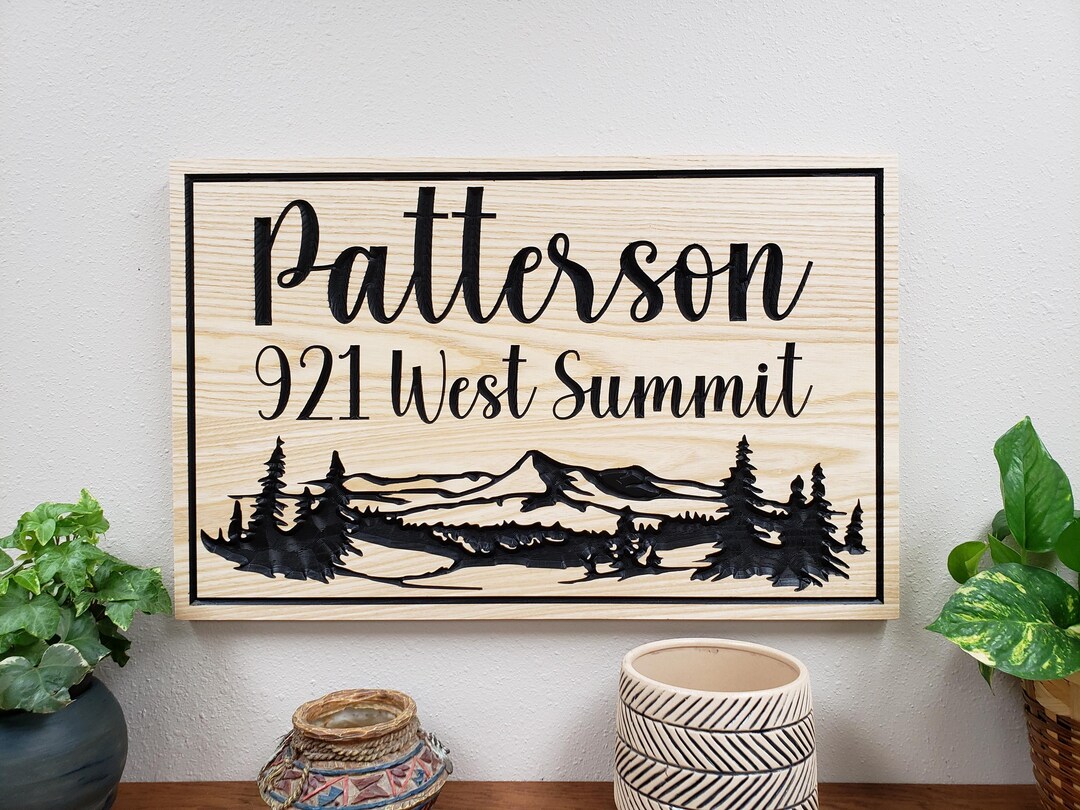 Custom Name Sign | Personalized Family Name Sign | Last Name Address ...