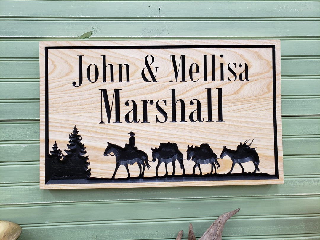 Custom Made Wood Sign, Indoor Outdoor Carved Rustic Sign, for Cabin ...