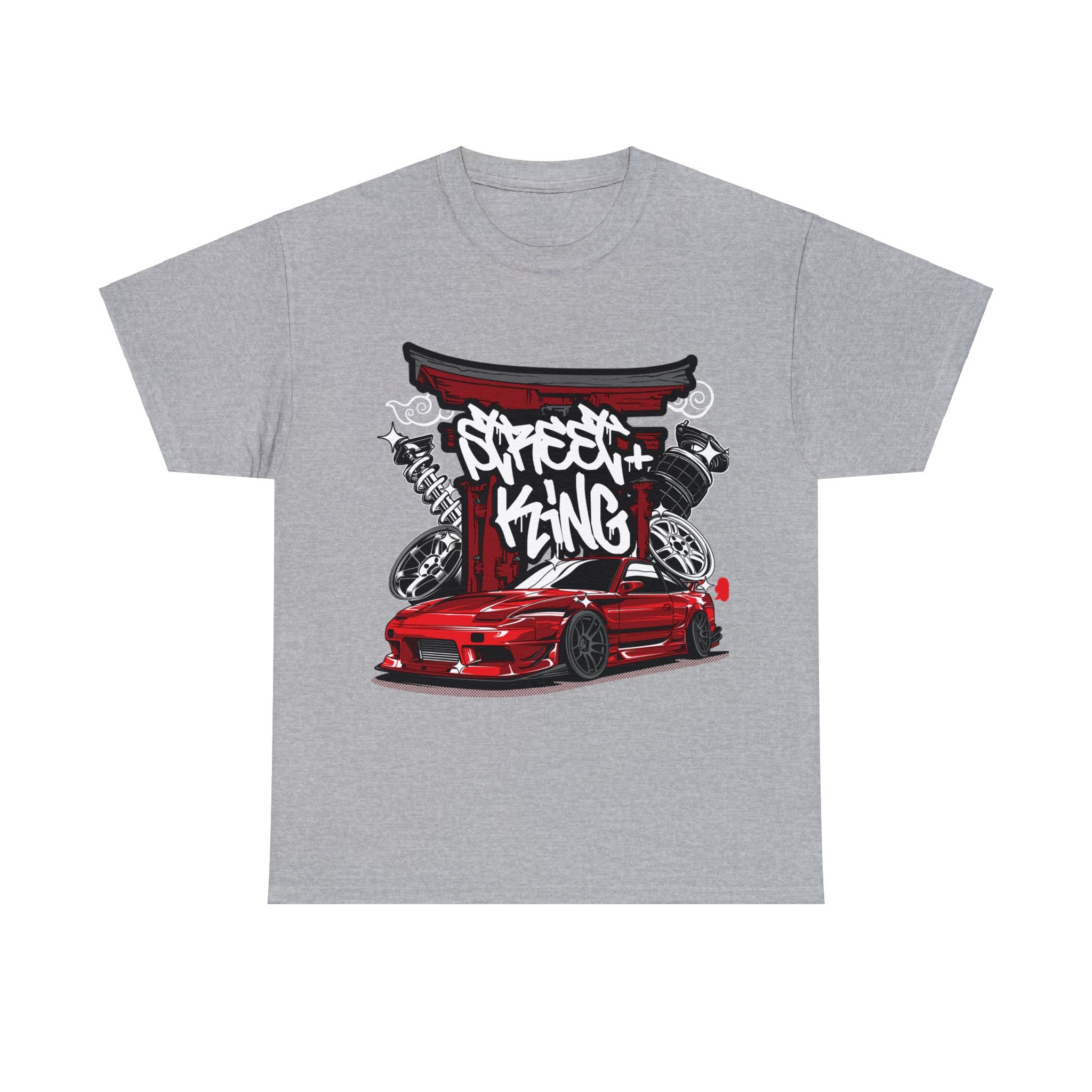 Urban Racing Art Stylized Red Sports Car at Japanese Torii - Etsy