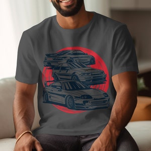 Vintage JDM Car T-shirt, Retro Japanese Sports Cars Tee, Graphic ...