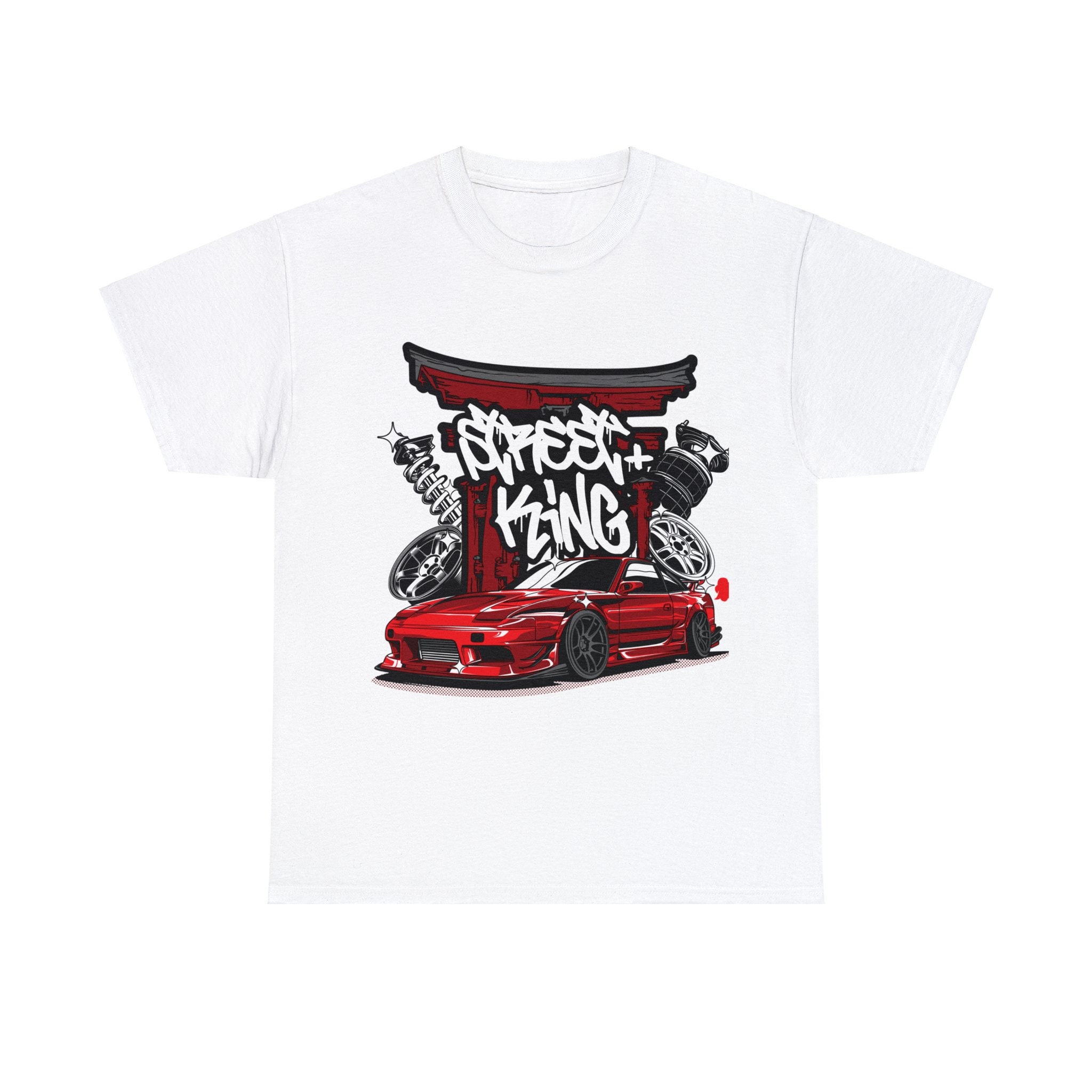 Urban Racing Art Stylized Red Sports Car at Japanese Torii - Etsy