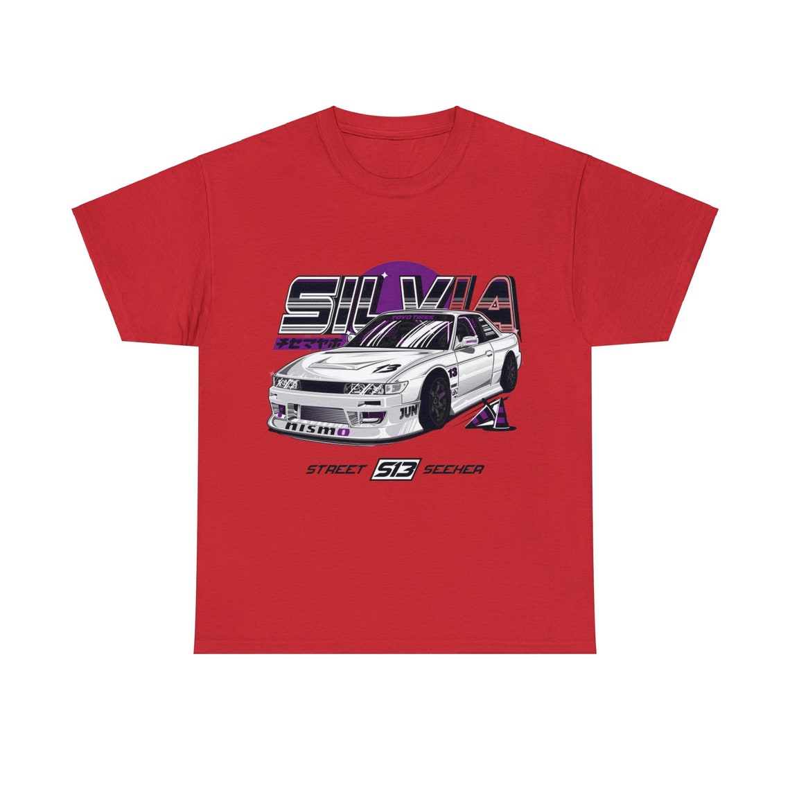 Drift-ready Silvia S13 Tee JDM Street Racing Shirt Tuner Car Enthusiast ...